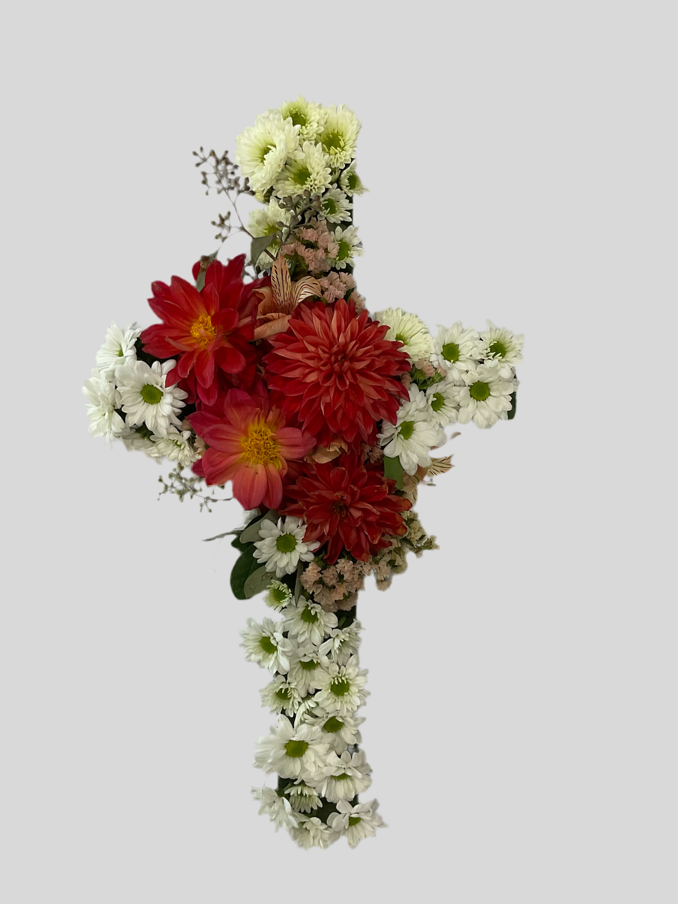 Farewell cross – "Bringing the Beauty of Blooms to Your Doorstep!"
